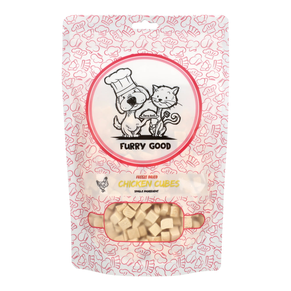 Freeze-Dried Chicken Cubes - 70g – Furry Good